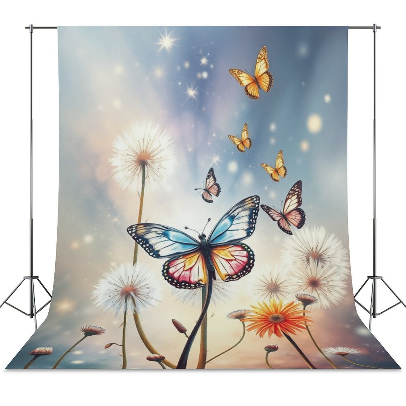 Watercolor Dandelion Decorations BackdropPortrait Photography ...