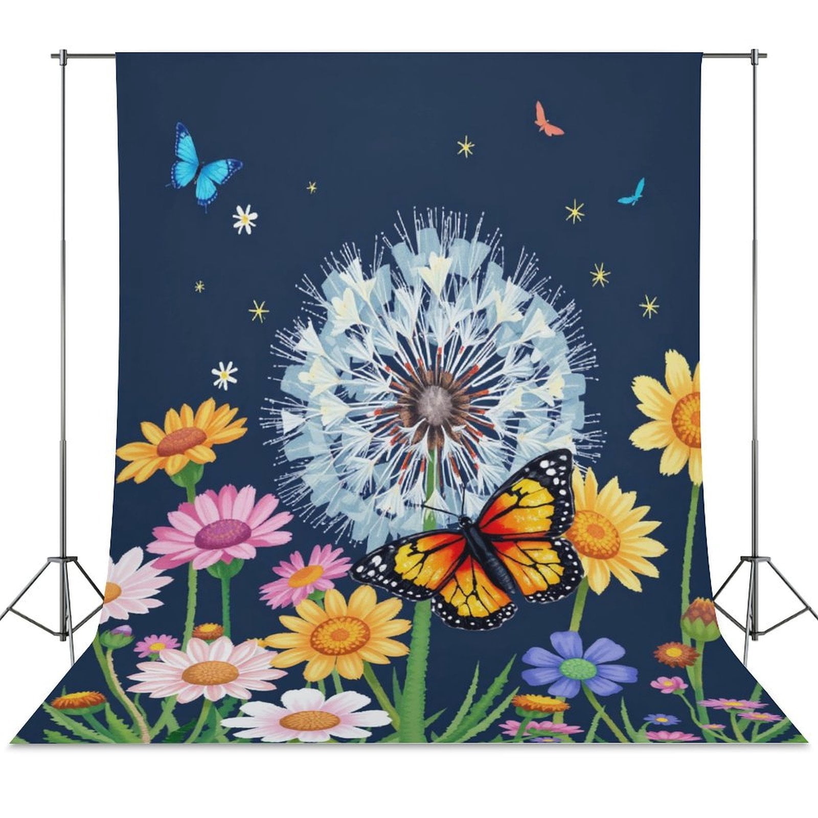 Watercolor Dandelion Party Backdrop Birthday Decoration Backgrounds for ...