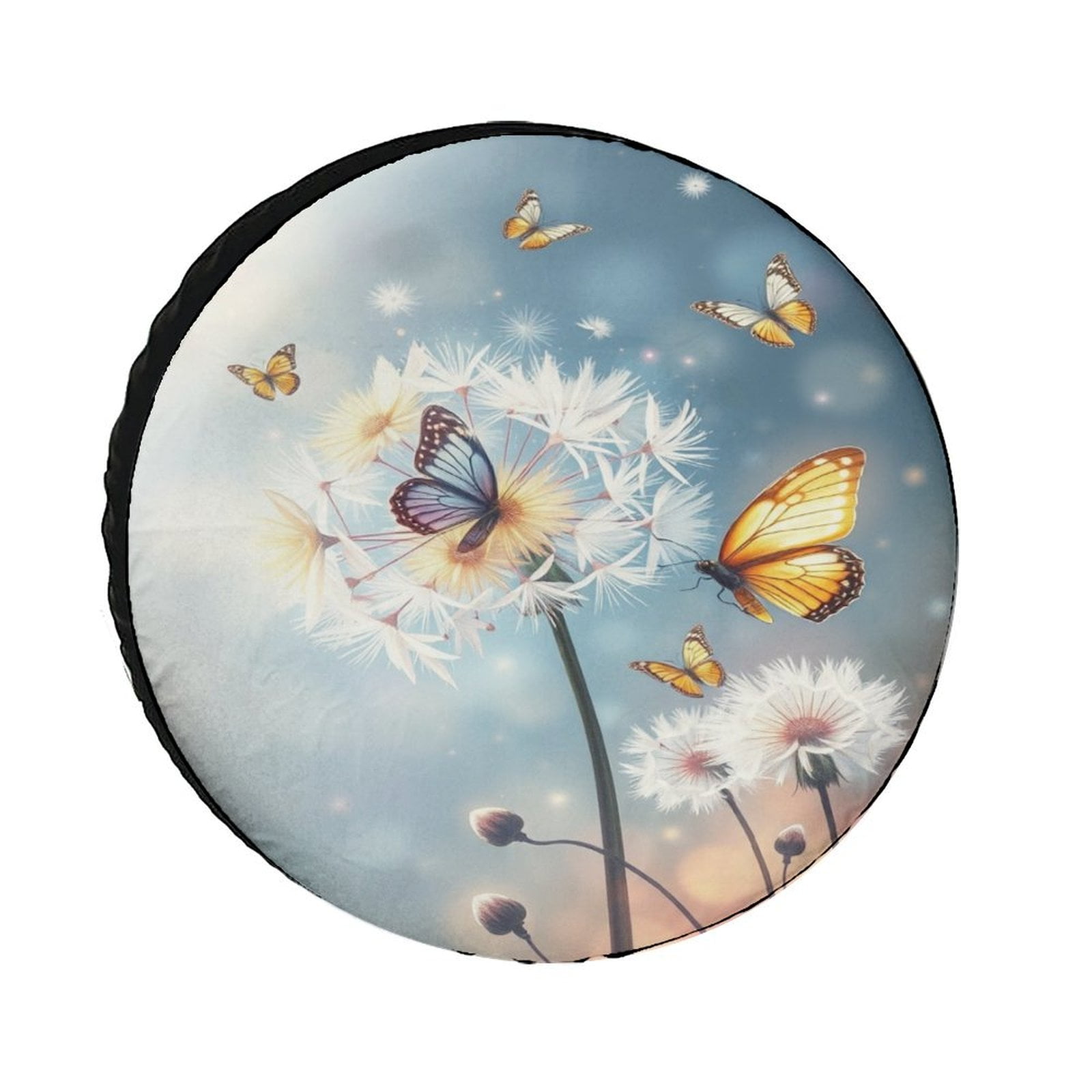 Watercolor Dandelion Spare Tire Cover Weatherproof Wheel Camper ...