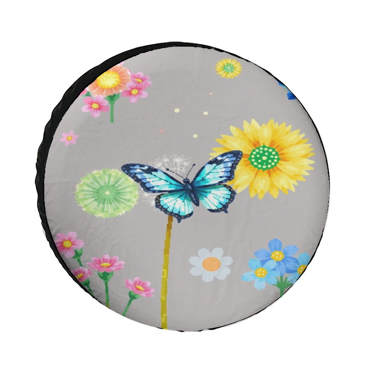 Watercolor Dandelion Spare Tire Cover Weatherproof Wheel Camper ...