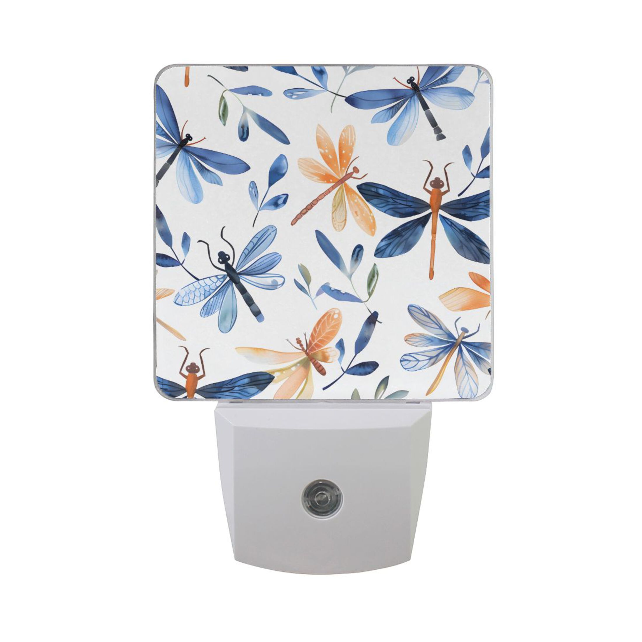 Watercolor Dragonflies Night Light 2 Pack LED Nightlight Plug into Wall ...