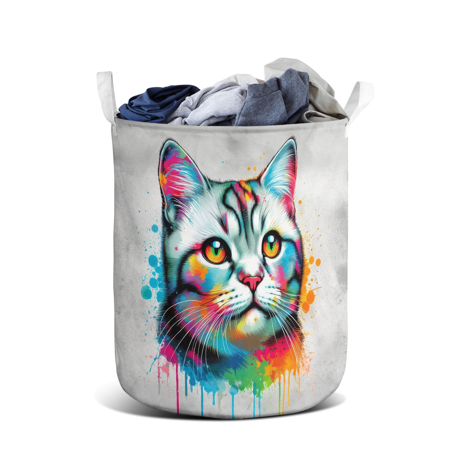 Watercolor Drip American Shorthair Pop Art Colorful Portrait Artwork ...