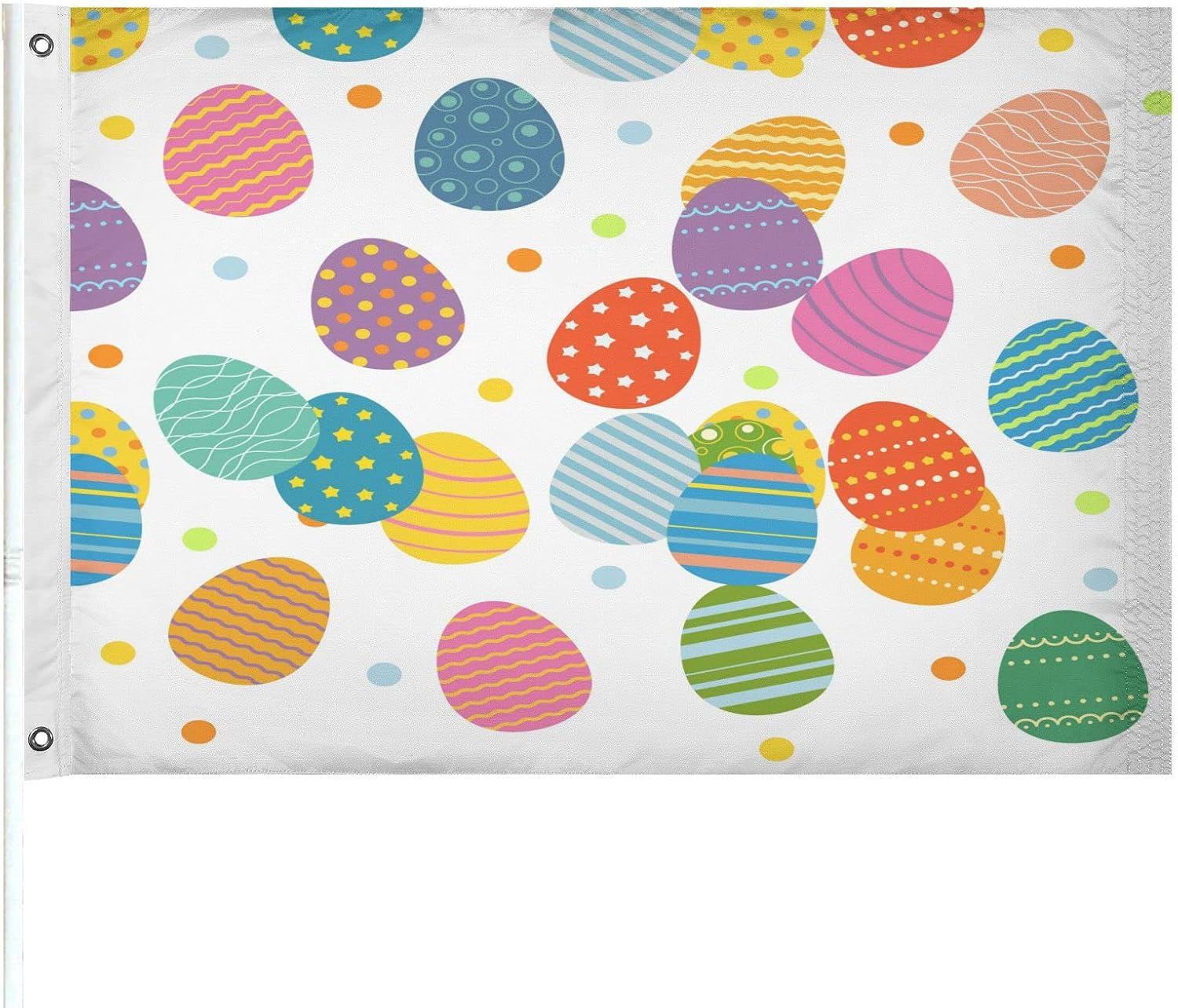 Watercolor Easter Eggs Flag Outdoor Garden Flag for Outside Funny Flags ...