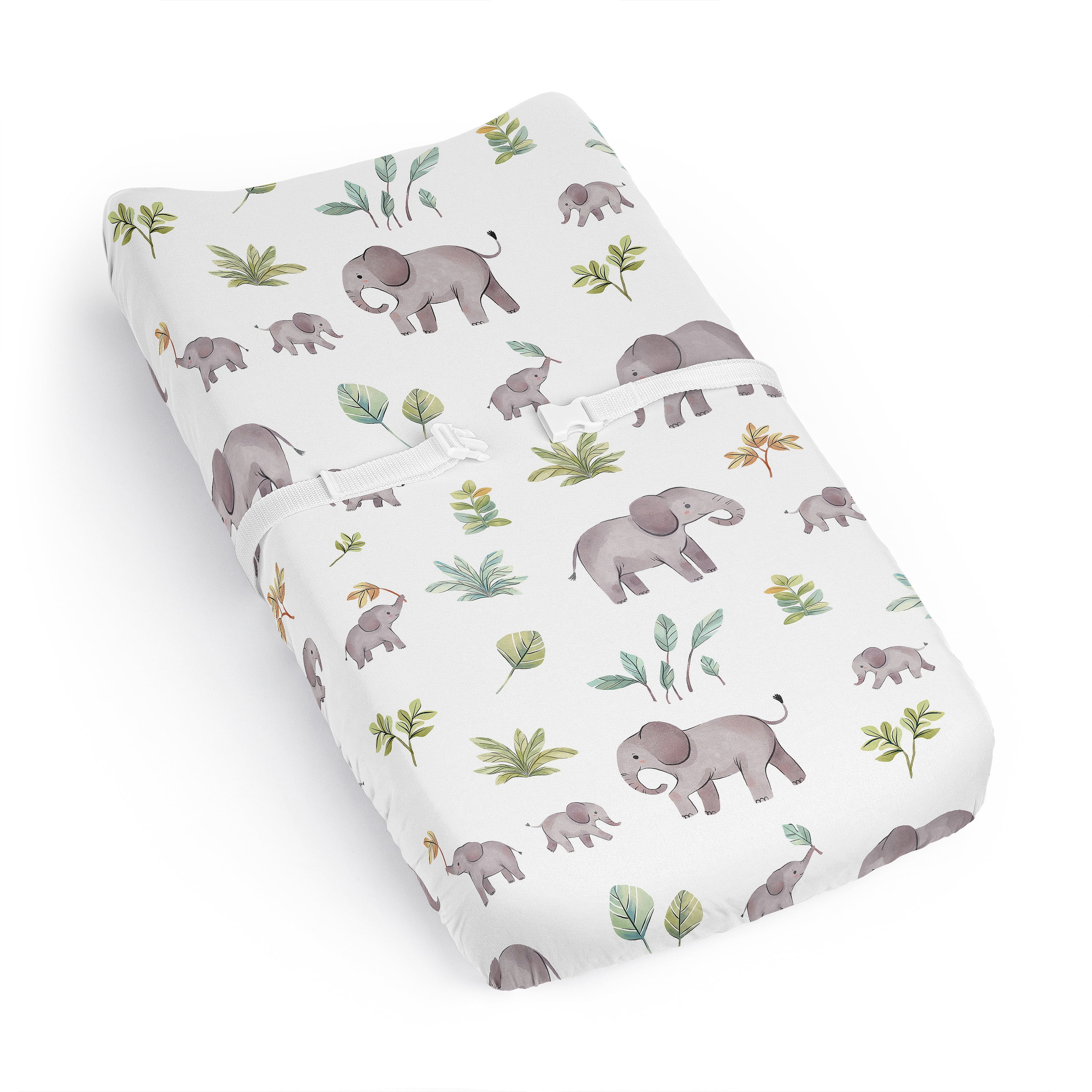 Watercolor Elephants Changing Pad Cover Sheet Boy or Girl Gender ...