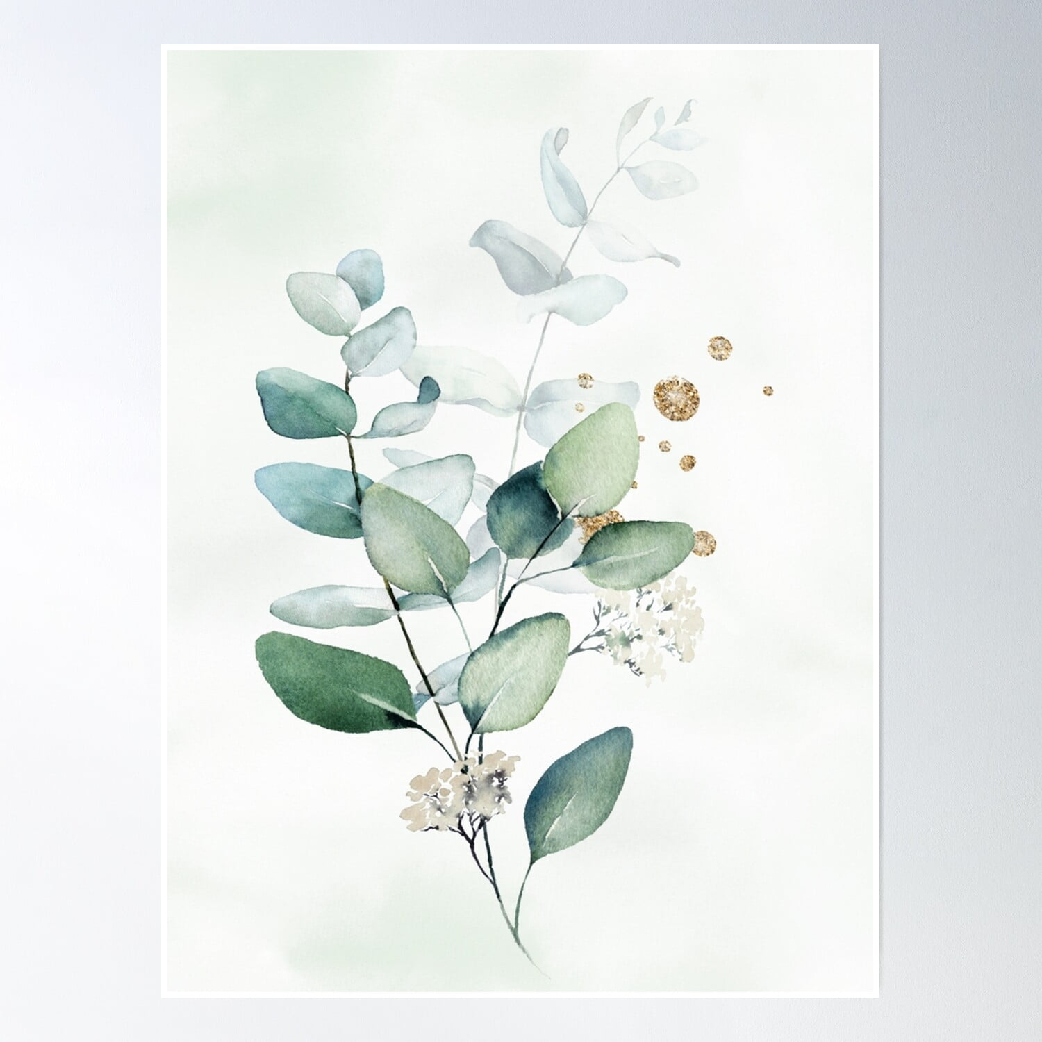 Watercolor Eucalyptus Sage Green Print By Zouzounio Art Poster Wall Art ...