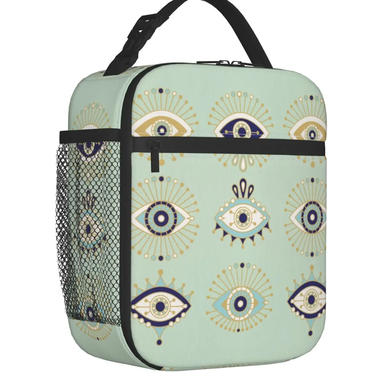 Watercolor Evil Eye Nazar Painting Insulated Lunch Bags for Office ...