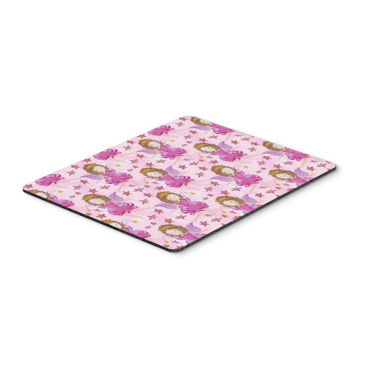 Watercolor Fairy Princess on Pink Mouse Pad Hot Pad or Trivet - Walmart.com