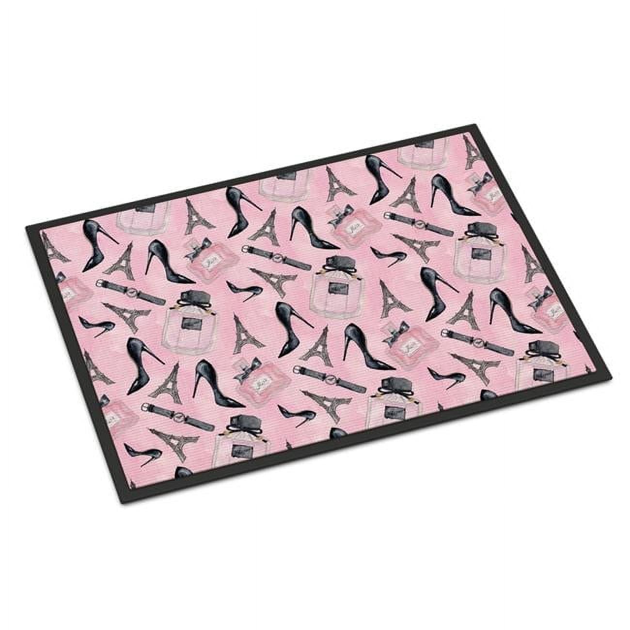 Watercolor Fashion Diva Shoes & Accessories Indoor or Outdoor Mat 24 x ...