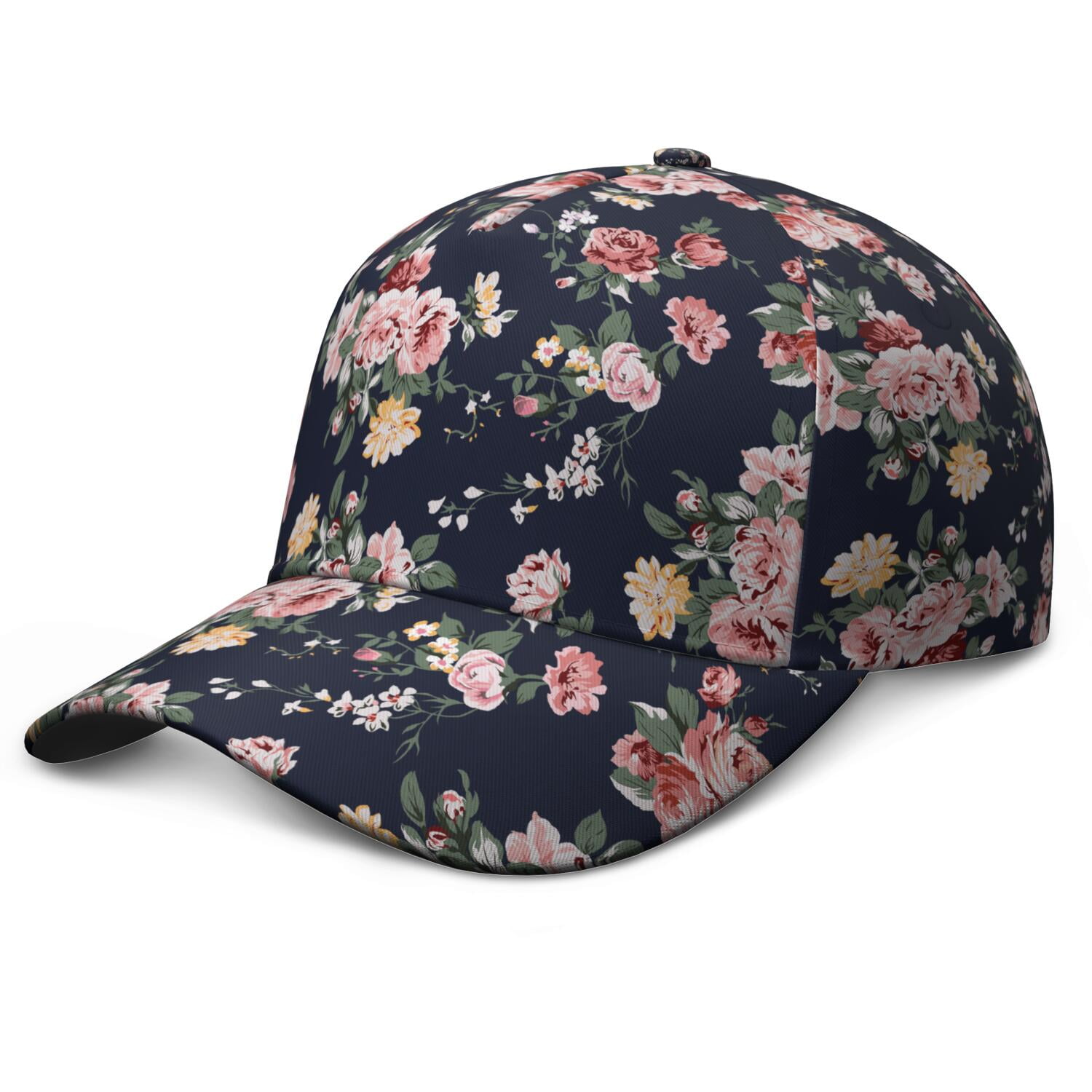 Watercolor Floral Baseball Cap Adjustable Snapback Boho Chic Hat ...