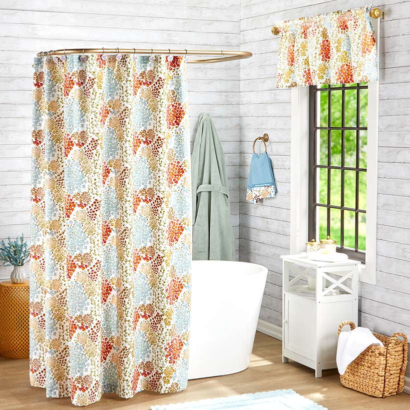Watercolor Floral Bath Collection - Valance - Walmart.com