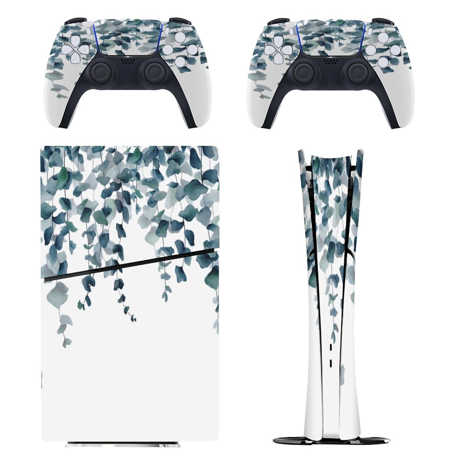 Watercolor Floral PS5/PS5 Pro/PS5 Slim Digital Disc Skin Sticker For ...