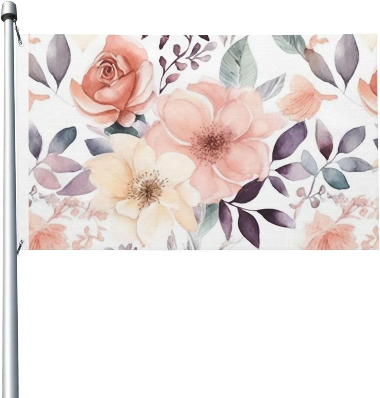 Watercolor Floral Pattern Flag 3x5 ft Garden Flag Outside Yard House ...