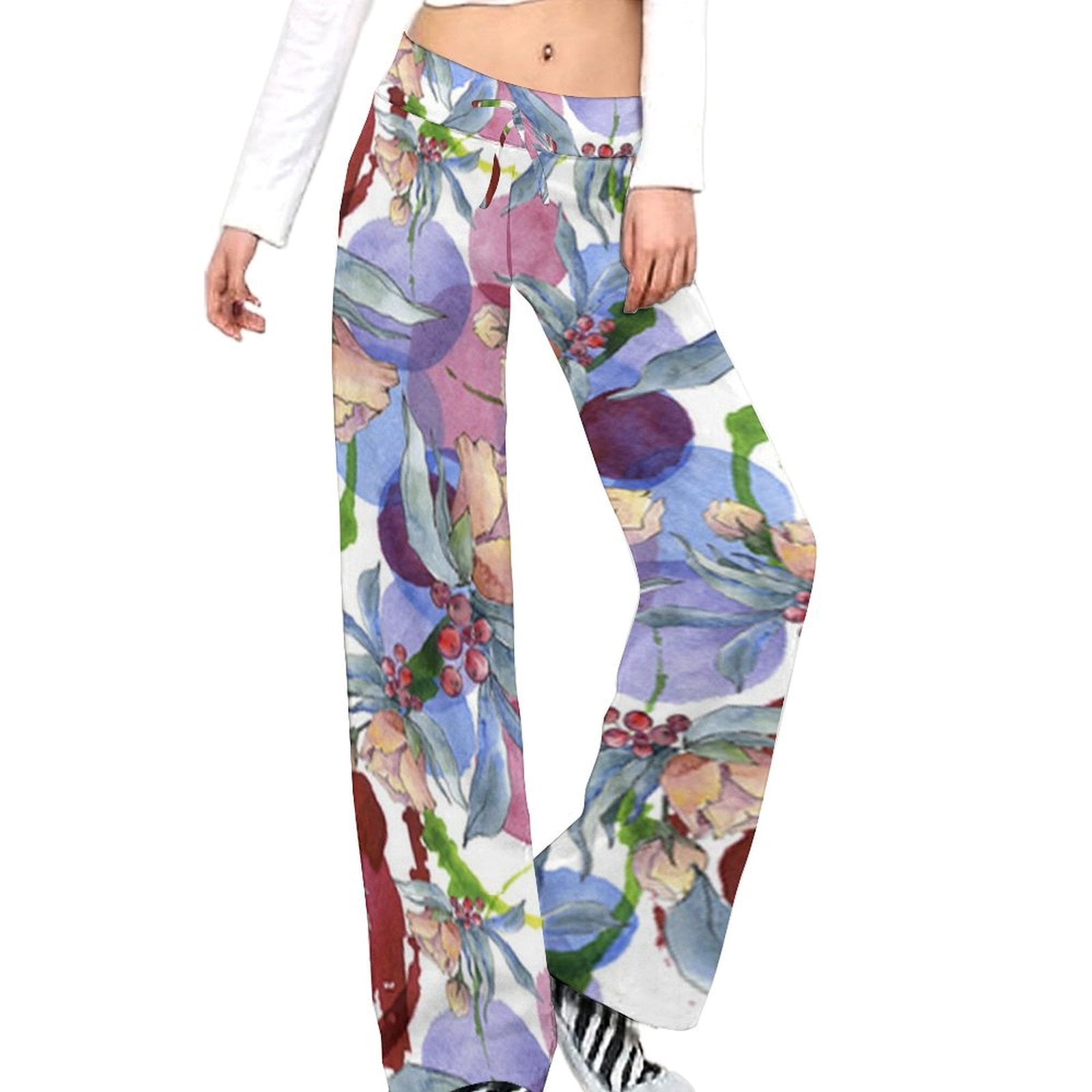 Watercolor Floral Seamless Pattern Design Summer Outfits Flowy Palazzo ...