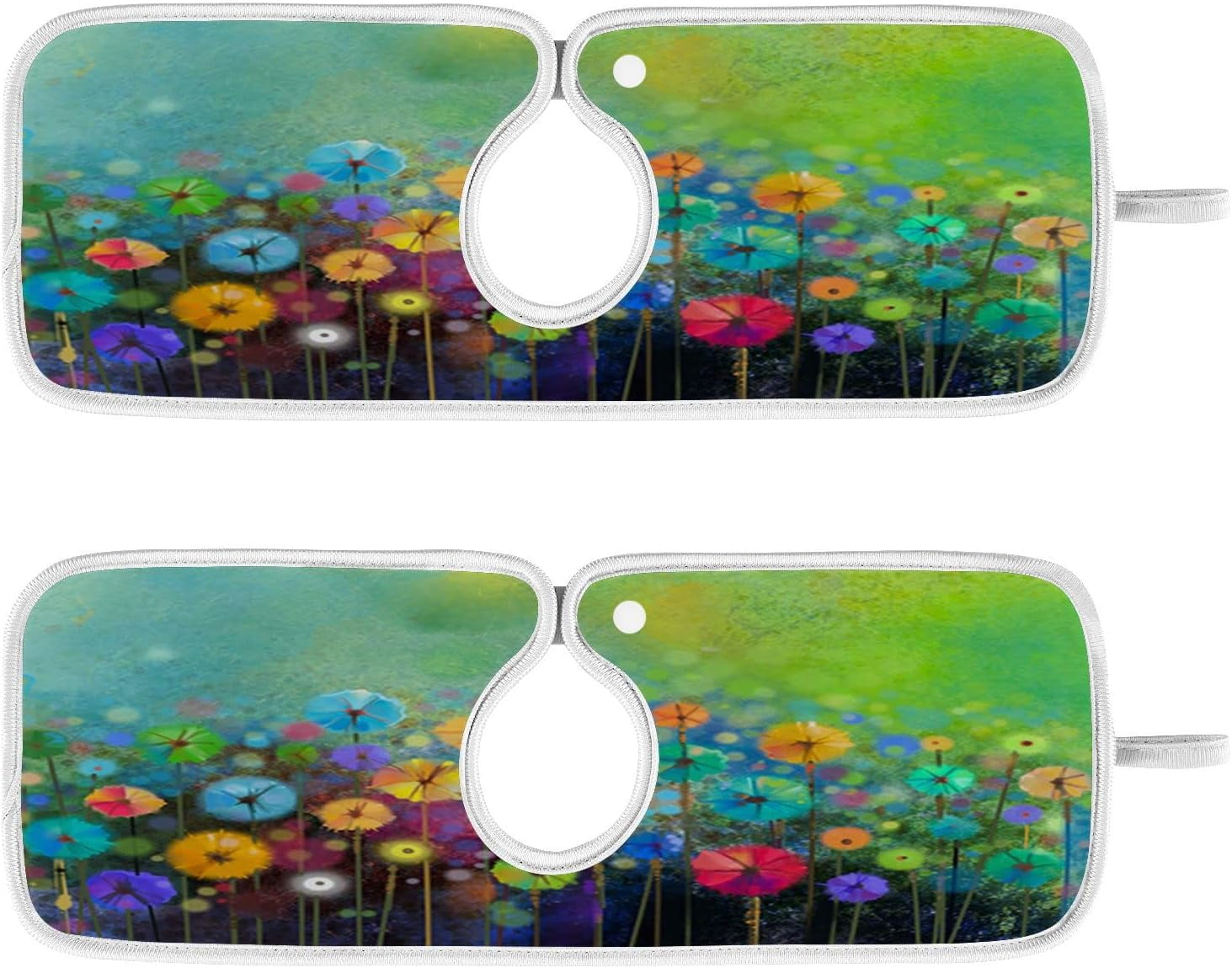 Watercolor Floral Sink Faucet Mat for Kitchen,Sink Splash Guard Behind ...