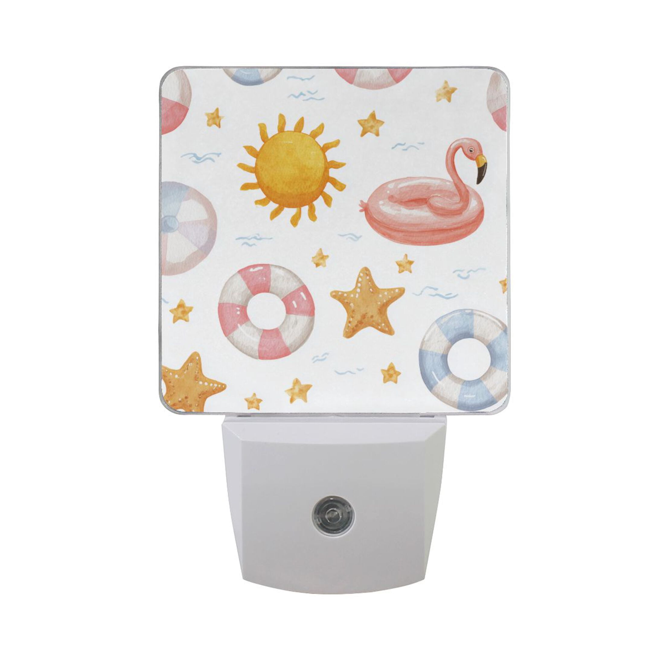 Watercolor Flotadors Stars Sun Waves LED Night Light Sensor Lamp Plug ...