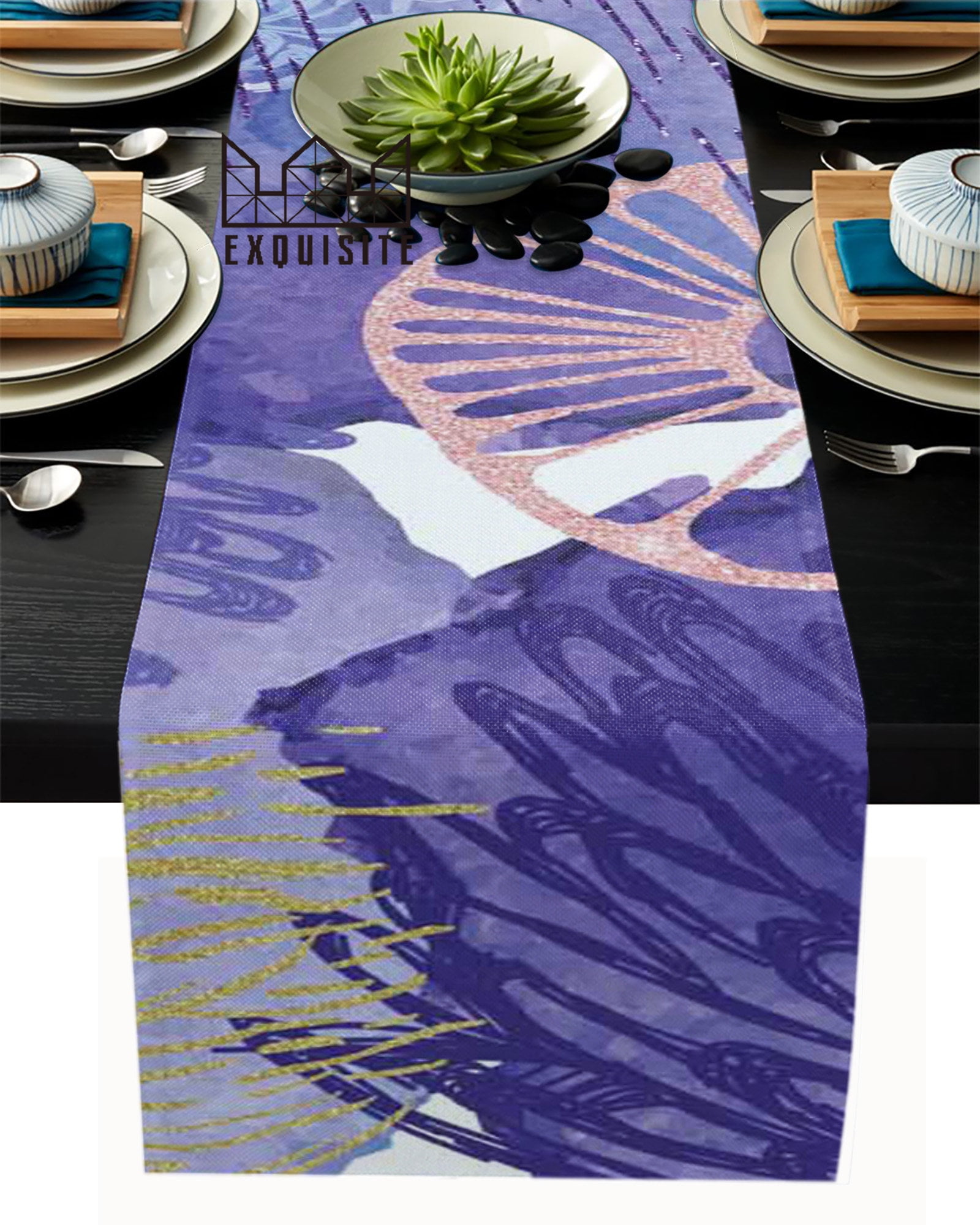 Watercolor Flower Purple Chrysanthemum Coffee Table r Dining Table r ...