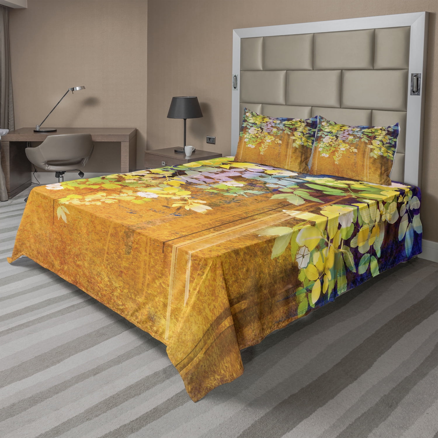 Watercolor Flower Sheet Set, Soft Colored Spring Flowers and Leaves on ...