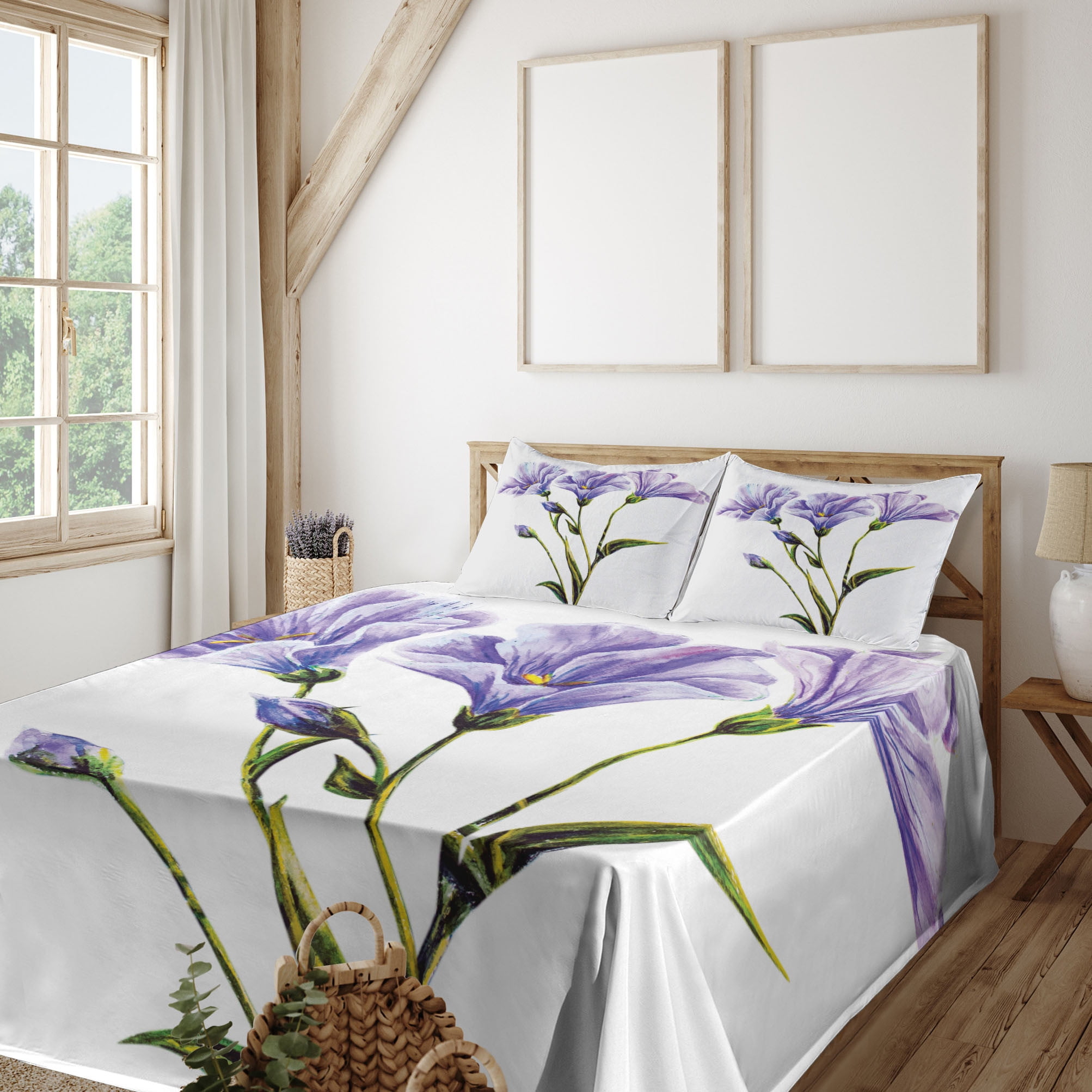 Watercolor Flower Sheet Set, Wild Flowers Drawing of Romantic Summer ...