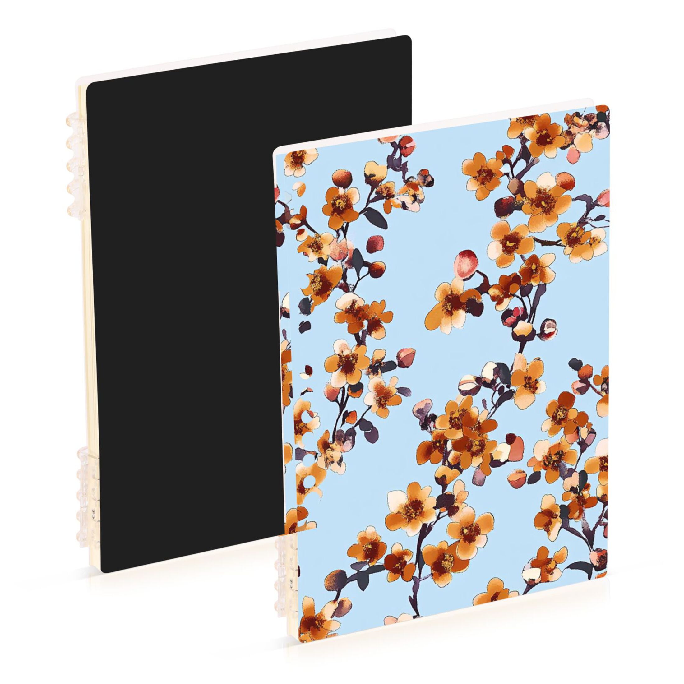 Watercolor Flowers Art Lined Spiral Journal Notebook 60 Pages A5 ...