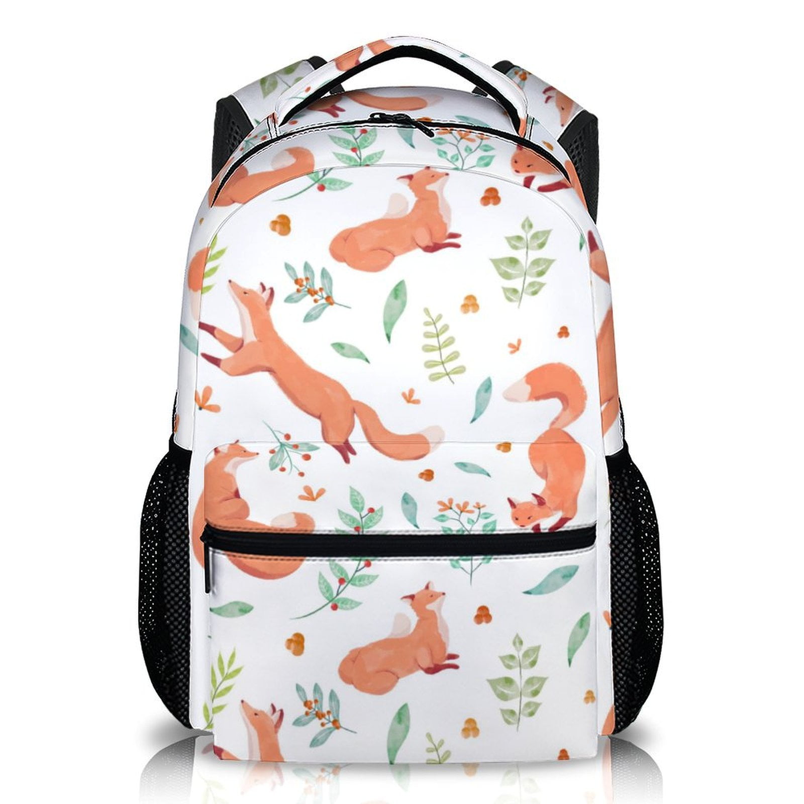Watercolor Fox Backpacks for Kids, Teens And Middle School Students ...