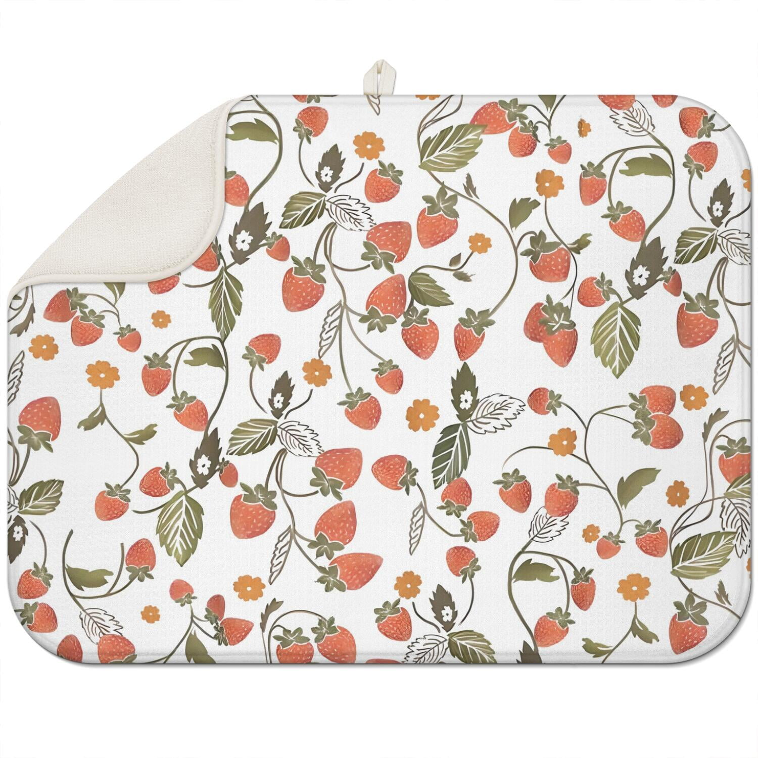 Watercolor Fruit Coffee Mat – Durable Microfiber Spill Mat Featuring ...