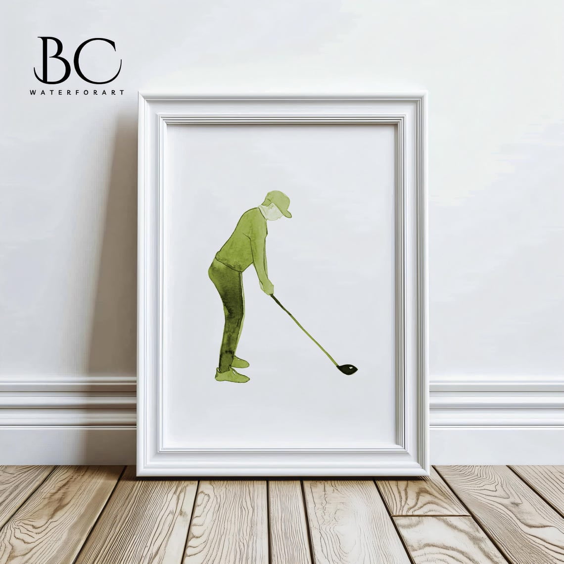 Watercolor Golf Player Print, Watercolor Golfer Poster, Golf Art, Golf ...