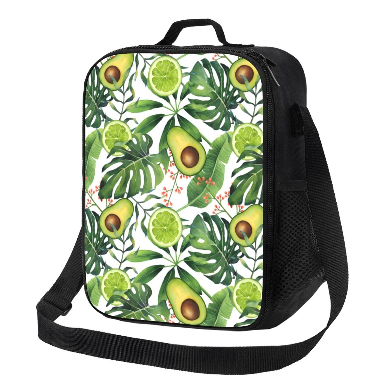 Watercolor Green Tropical Lunch Box for Women Men, Insulated Lunch with ...
