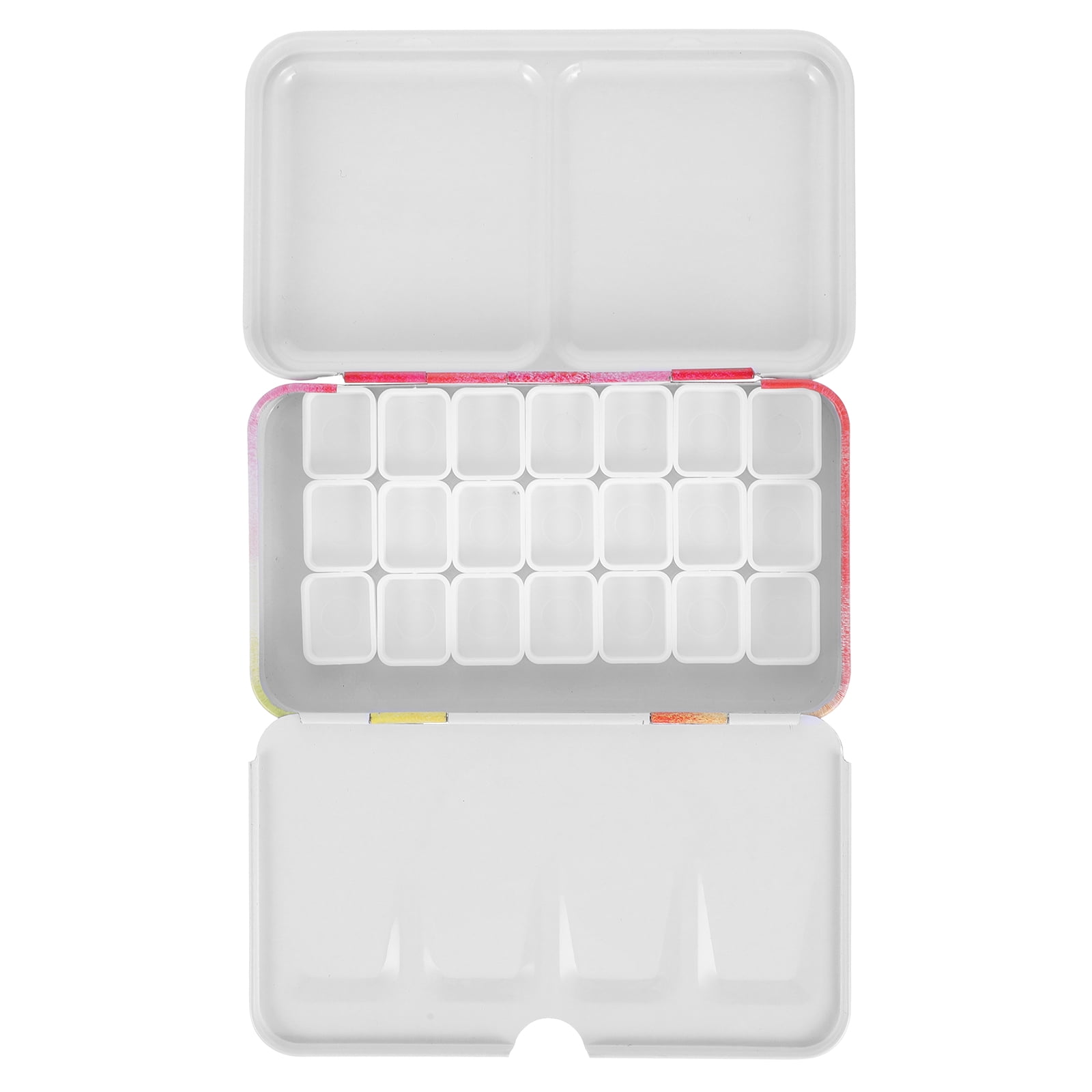 Watercolor Grid Paint Pan Empty Tin Case for Artist Student Blank ...