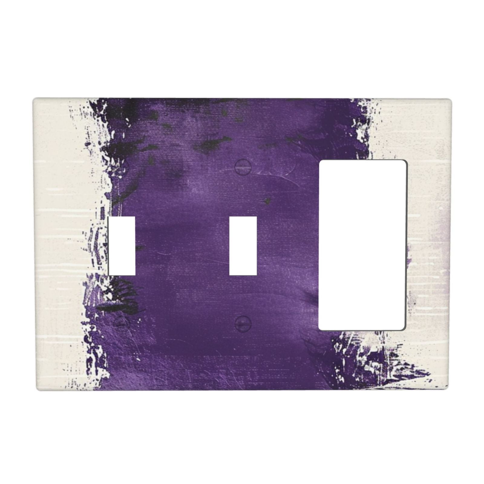 Watercolor Hand Painted Switch Cover Decorative Wall Plate 3-Gang 2 ...