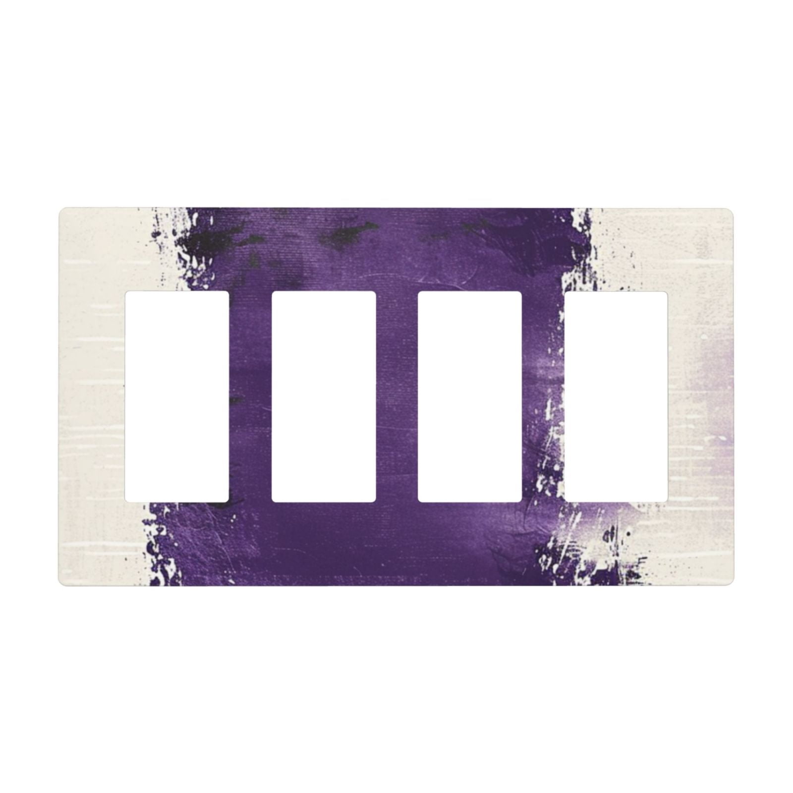 Watercolor Hand Painted Switch Cover Decorative Wall Plate / 4-Gang ...