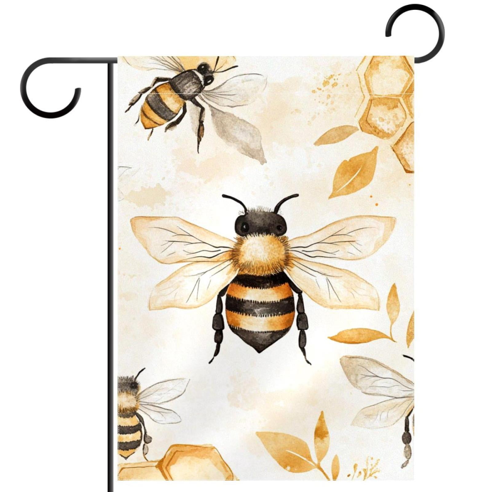 Watercolor Honey Bees - Walmart.com