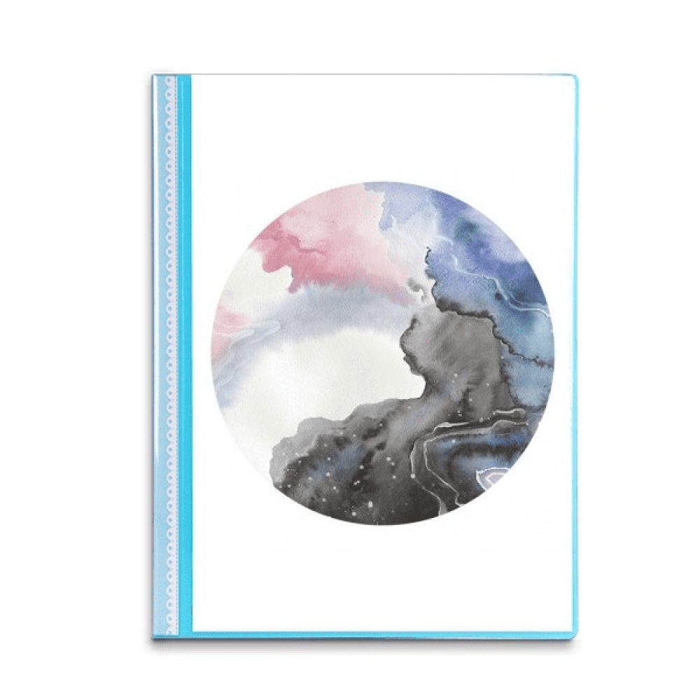 Watercolor Ink Shading Book Sheet Protectors Portfolio Binder Folder ...