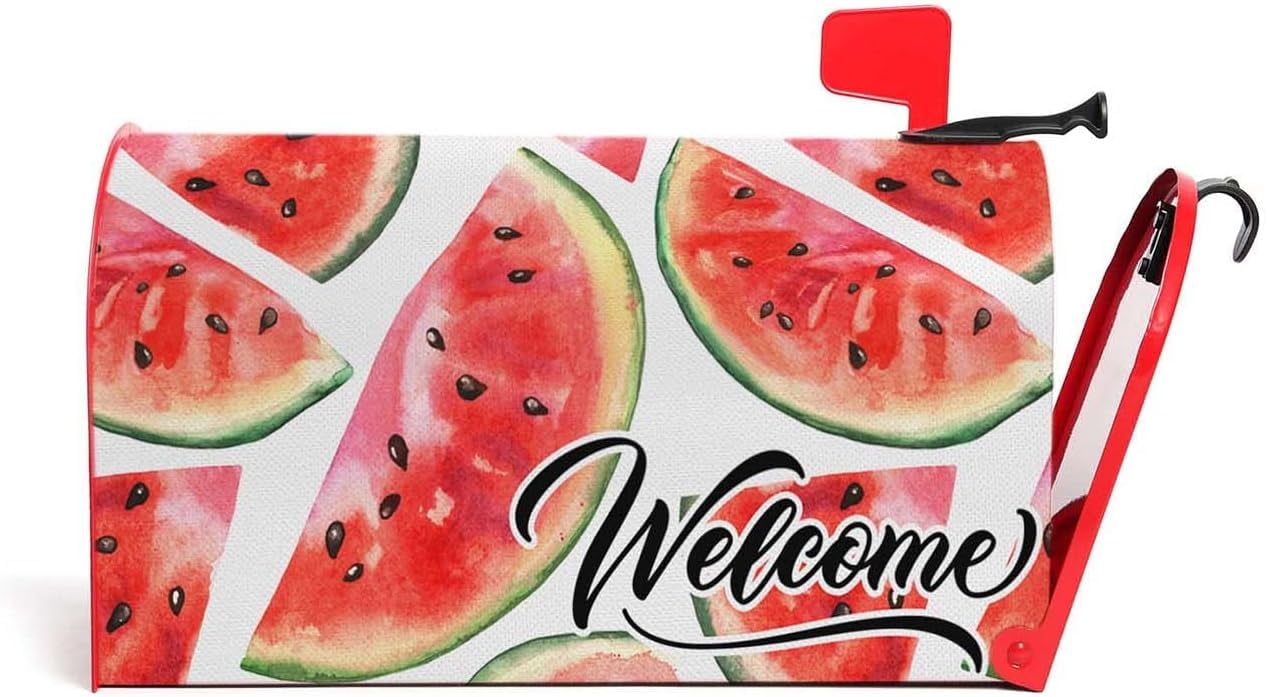 Watercolor Juicy Watermelon Mail Box Cover Magnetic Anti-UV 100% ...
