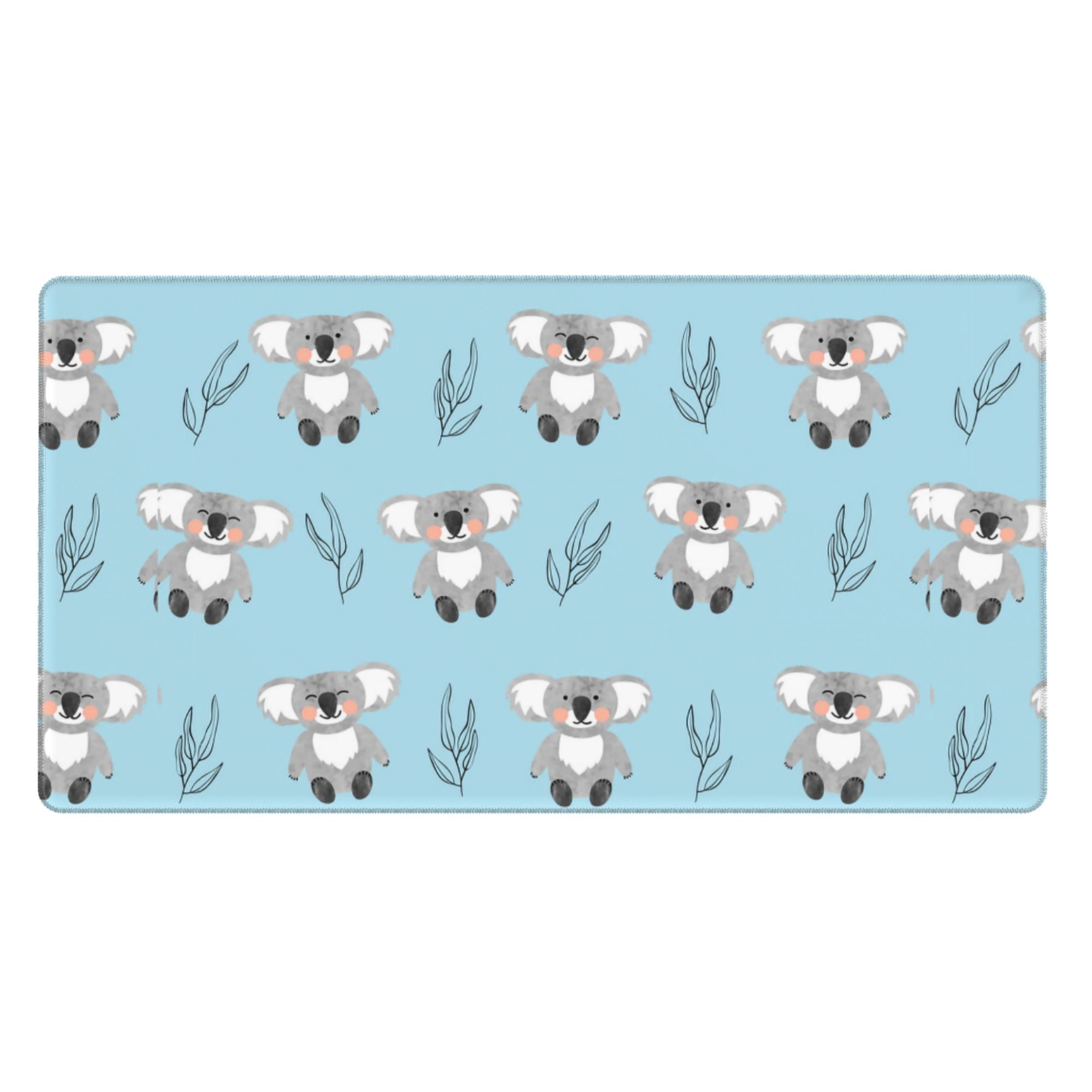 Watercolor Koala Bears Animals Wildlife Large Gaming Mouse Pad, Large ...