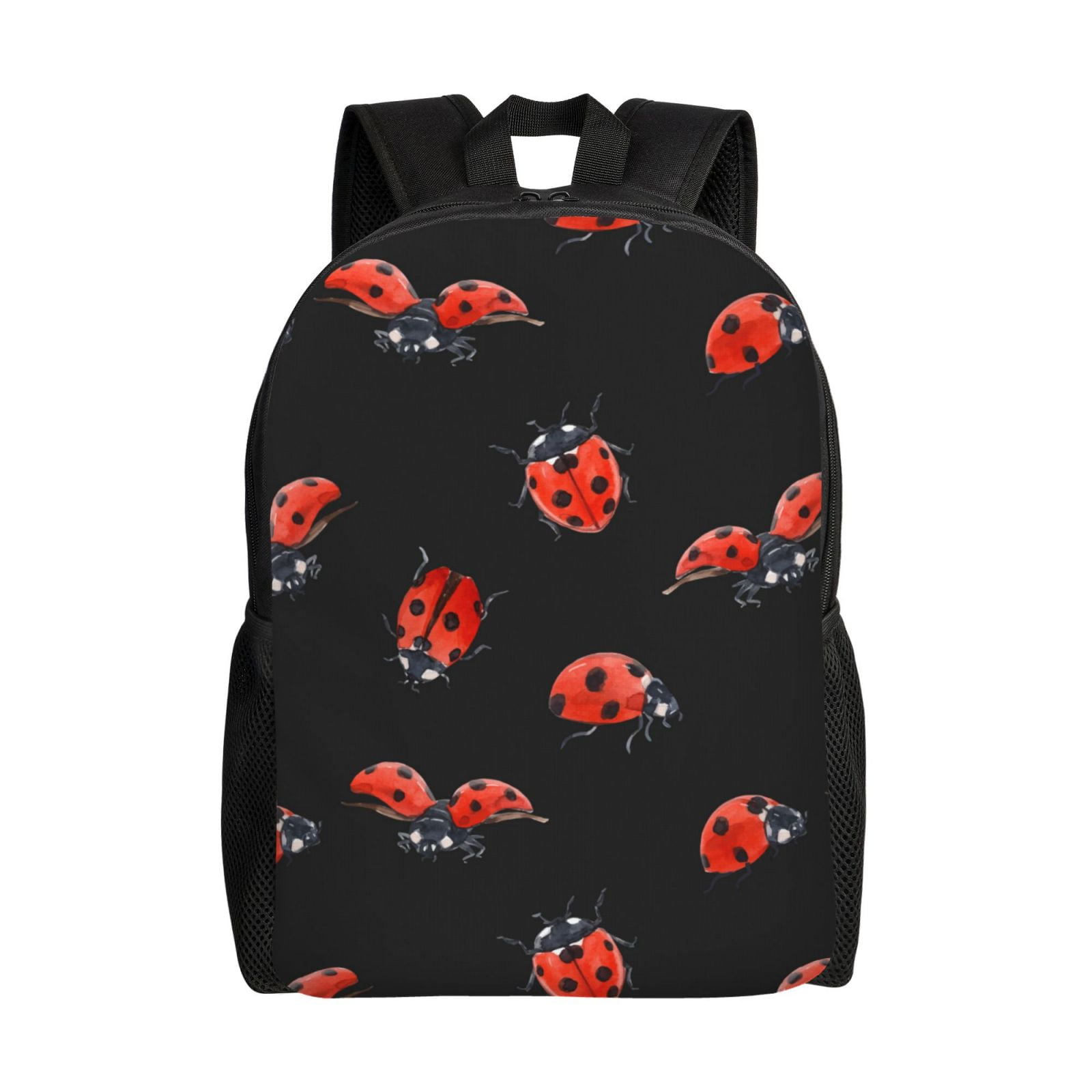 Watercolor Ladybug Travel Backpack for Men Women 15.6 Inch Classical ...