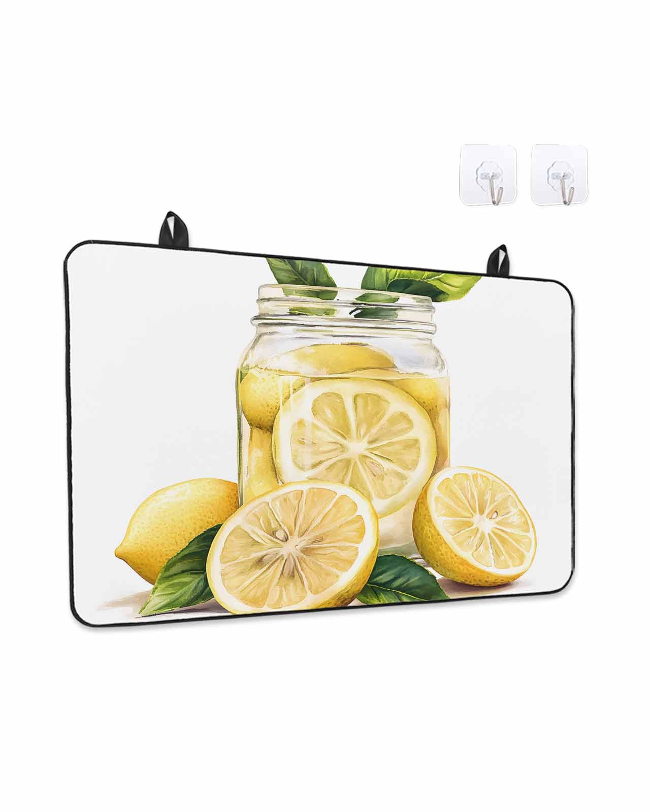 Watercolor Lemon Stove Top Covers for Electric Stove, Kitchen Glass ...