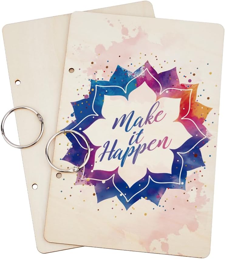 Watercolor Lotus Greeting Card Holder Organizer Wooden Card Keeper ...