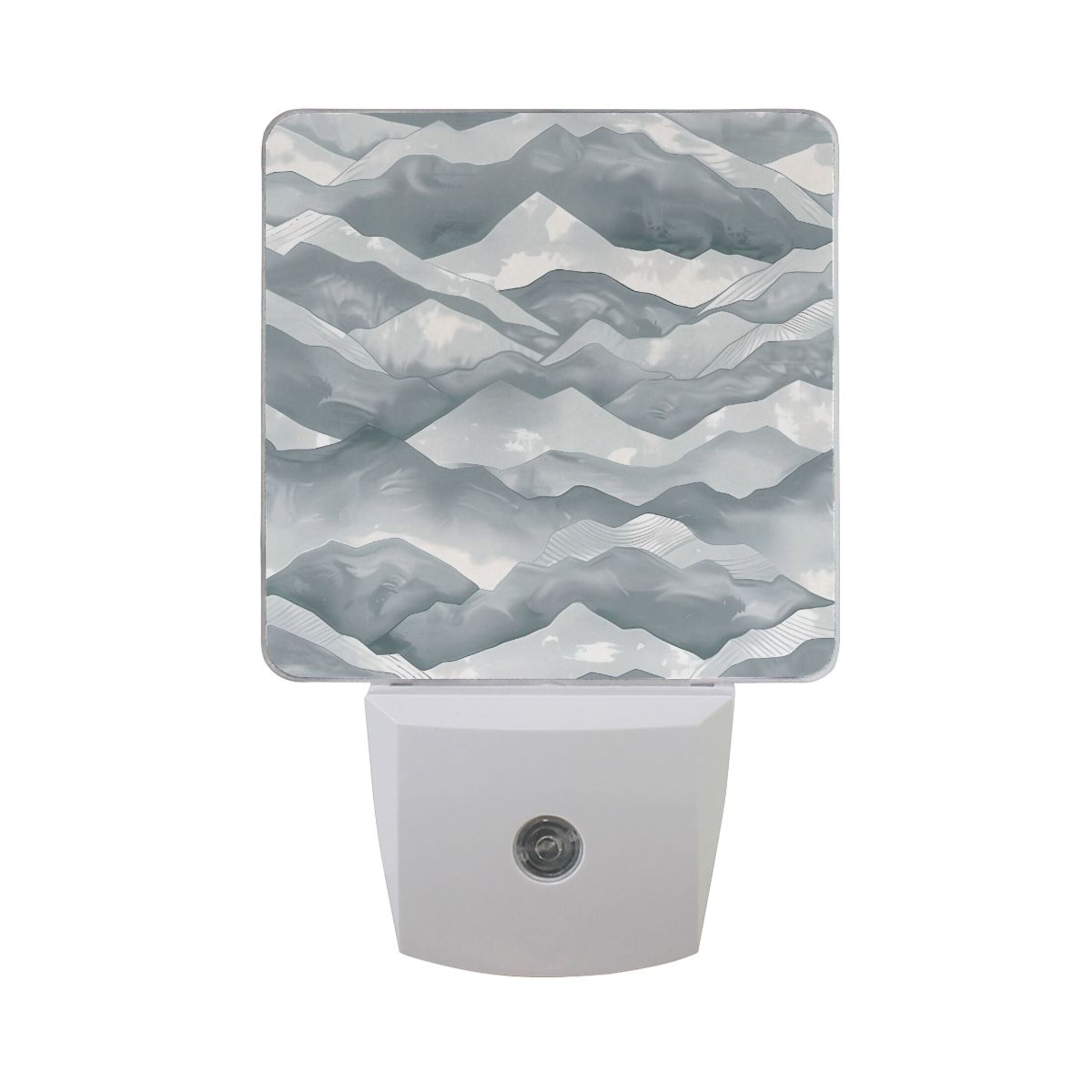 Watercolor Mountain Range Night Light 2 Pack LED Nightlight Plug into ...