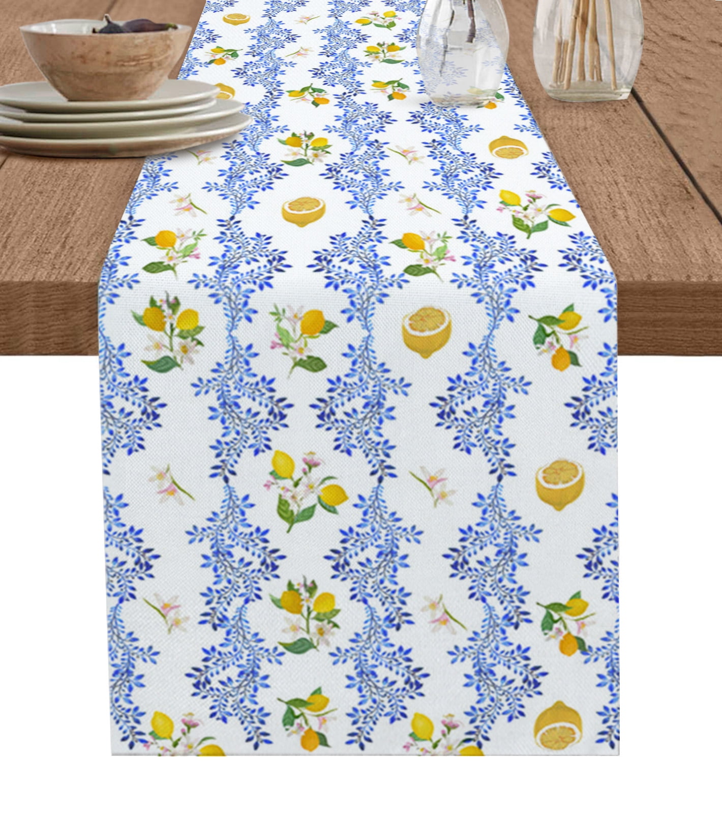 Watercolor Olive Leaf Texture Table Runner Home Wedding Table Flag Mat ...