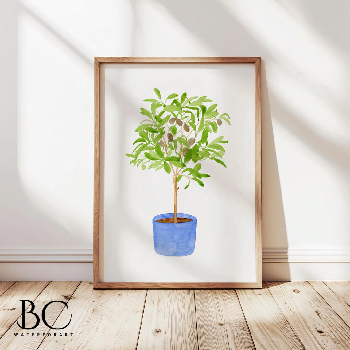 Watercolor Olive Tree Print, Kitchen Decor, Garden & Home Olive Decor ...