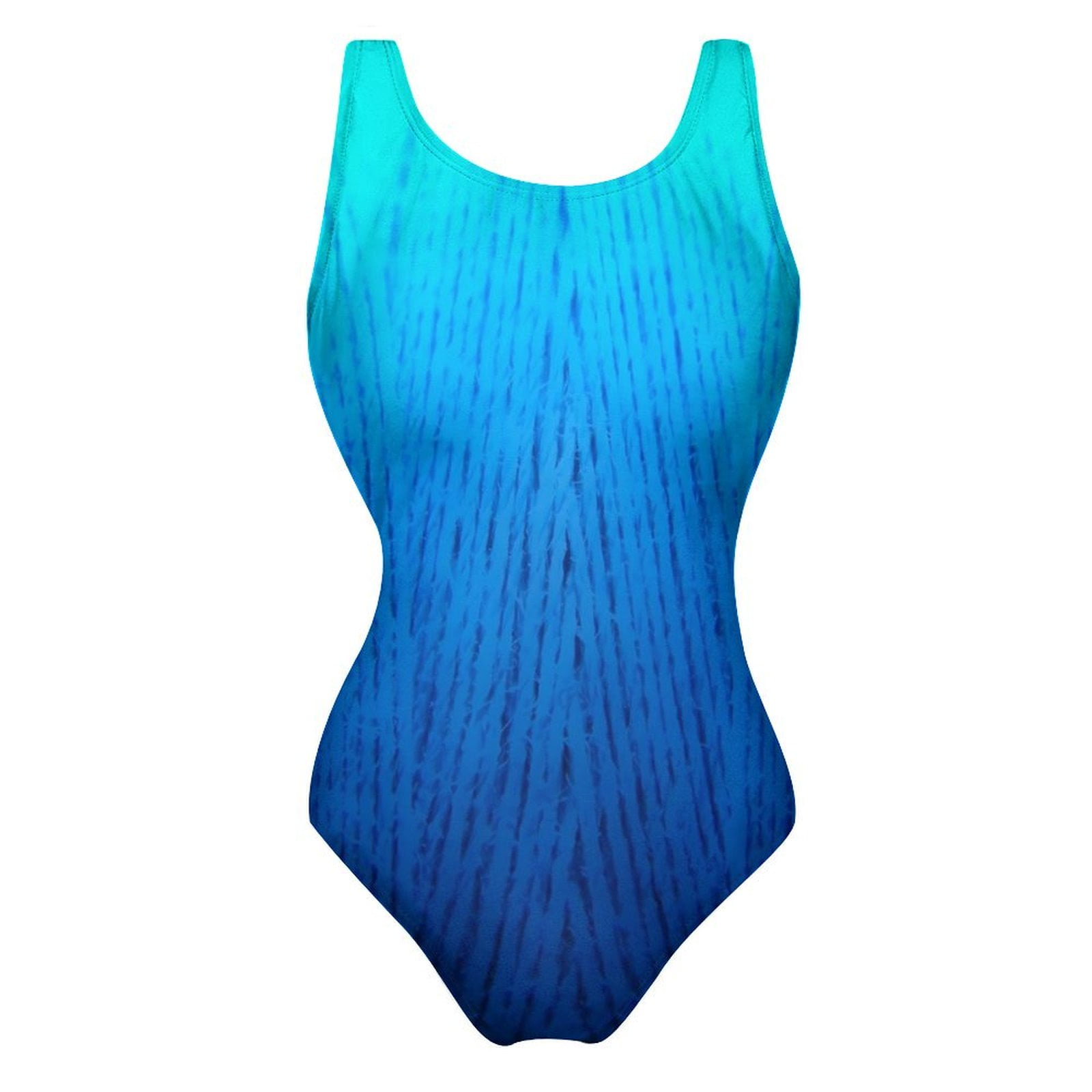 Watercolor Ombre Swimsuit Zebra Print OnePiece Swimwear Push Up ...