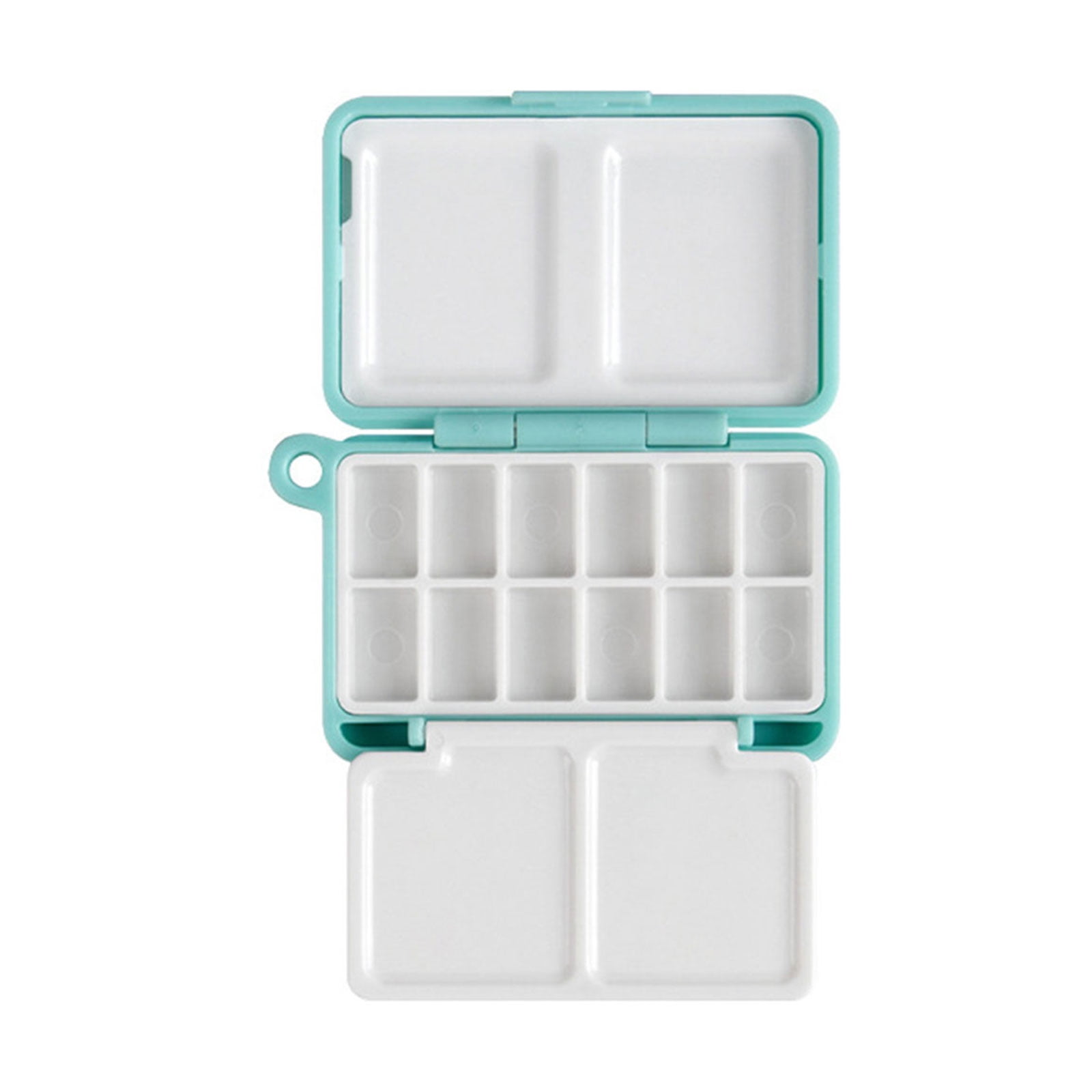 Watercolor Paint Case 12 Well Folding Paint Storage Case Portable ...