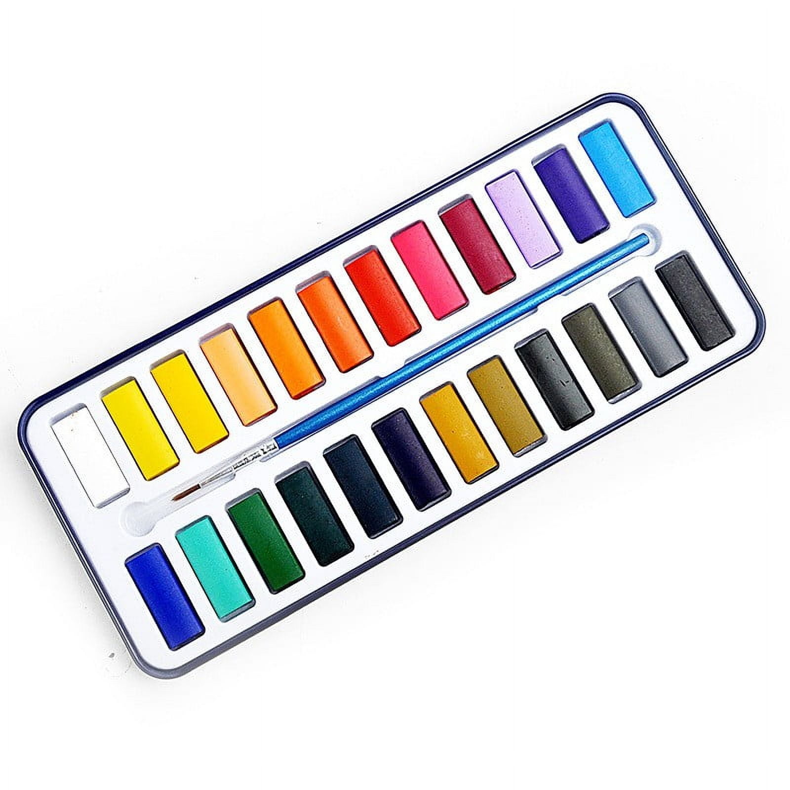 Watercolor Paint Set, Professional Grade, 24-Color Palette, Smooth ...