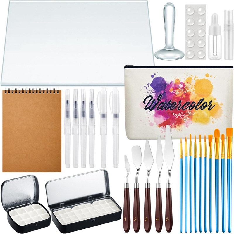 Watercolor Paint Set Watercolor Paint Watercolor Palette Paint Tin Box ...