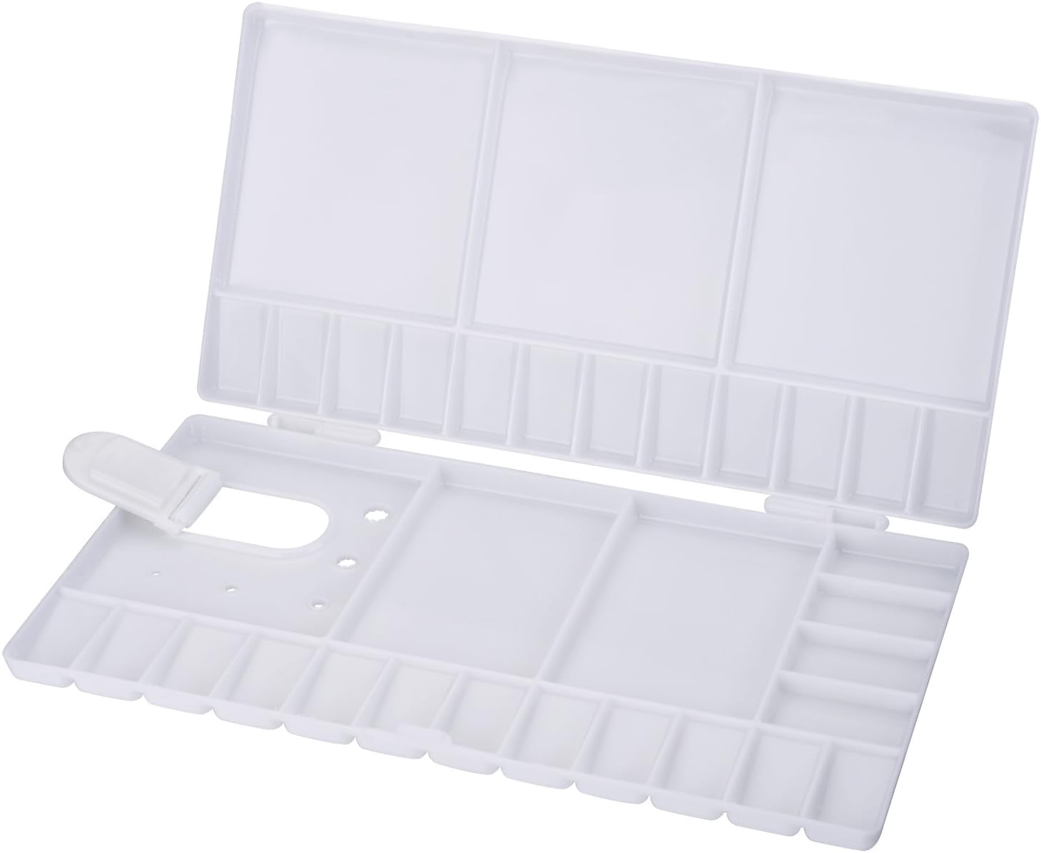 Watercolor PaletteCompartments Folding Paint Tray with Wells and Mixing ...