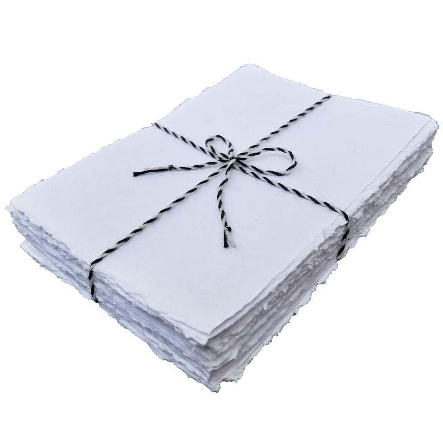 SEATHER Handmade Watercolor Paper – 50 Sheets, 150 GSM, 100% Cotton ...