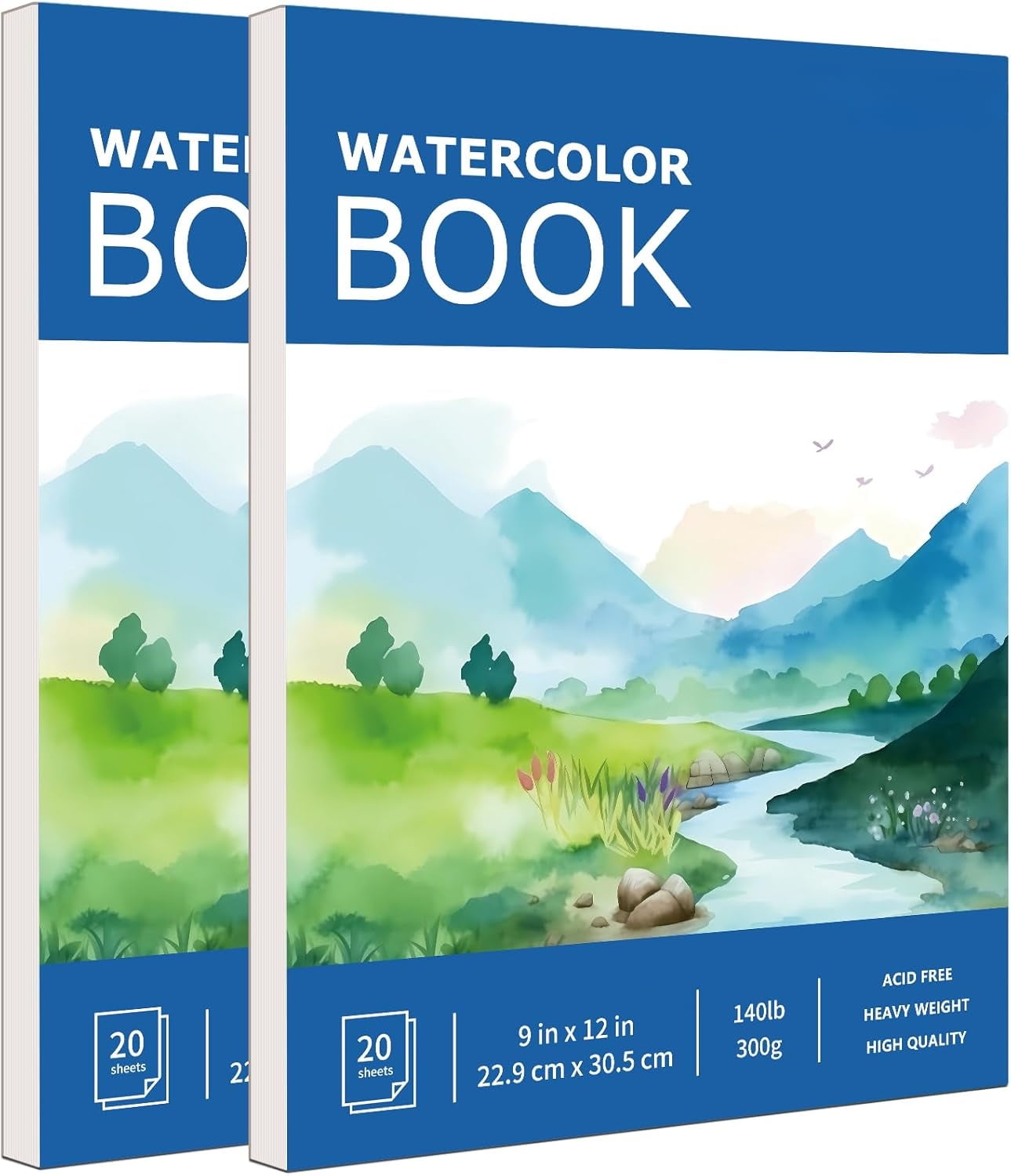 Watercolor Paper Pad, Water Color Paper, Artist Painting Drawing Paper ...