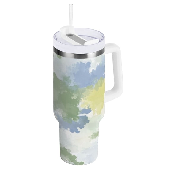 Watercolor Pattern Design Water Bottles 30oz Insulated Tumblers Double ...