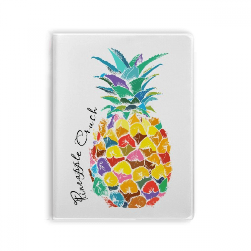 Watercolor PineFruit Tropical Fruit Notebook Gum Cover Diary Soft Cover ...