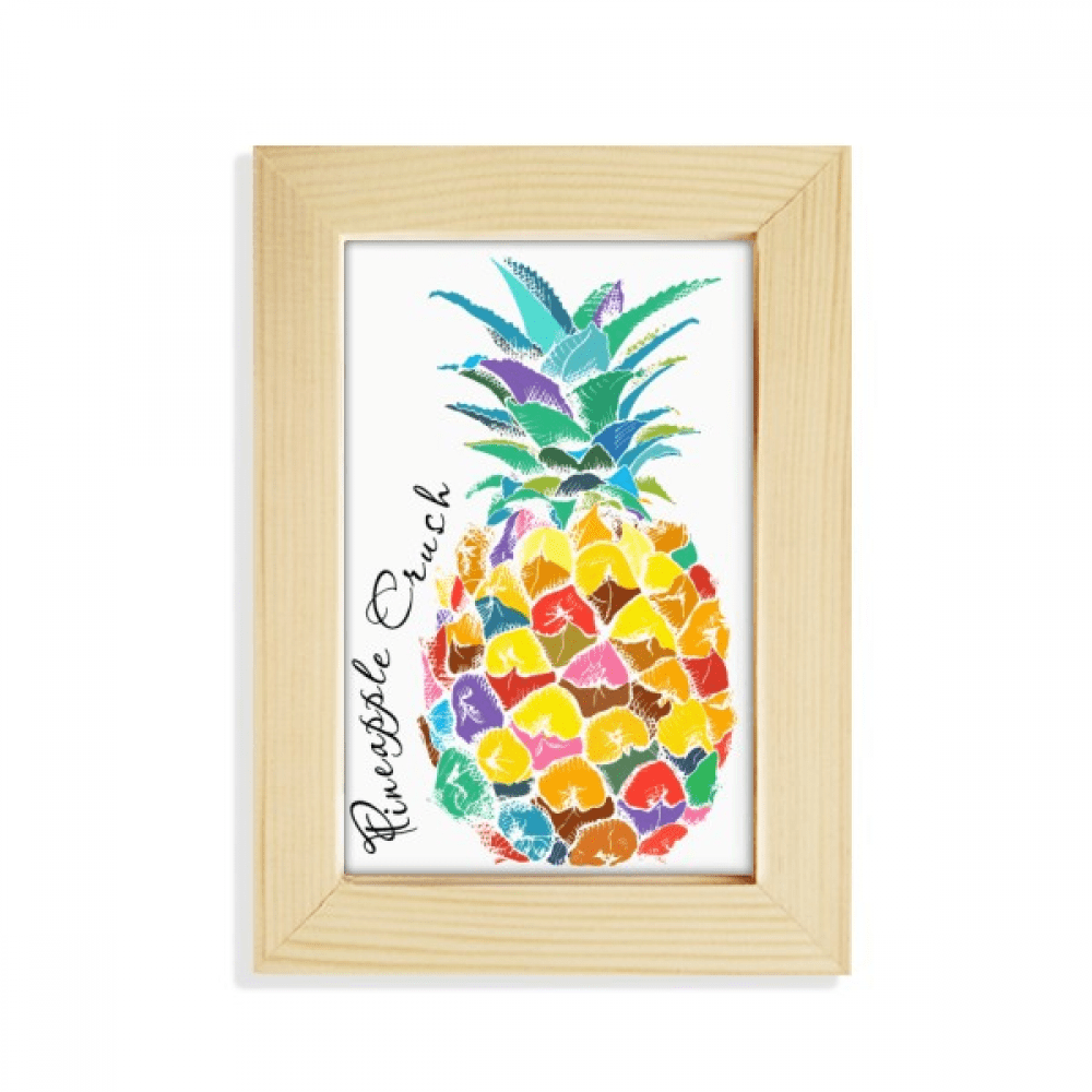 Watercolor Pineapple Tropical Fruit Desktop Display Photo Frame Picture ...